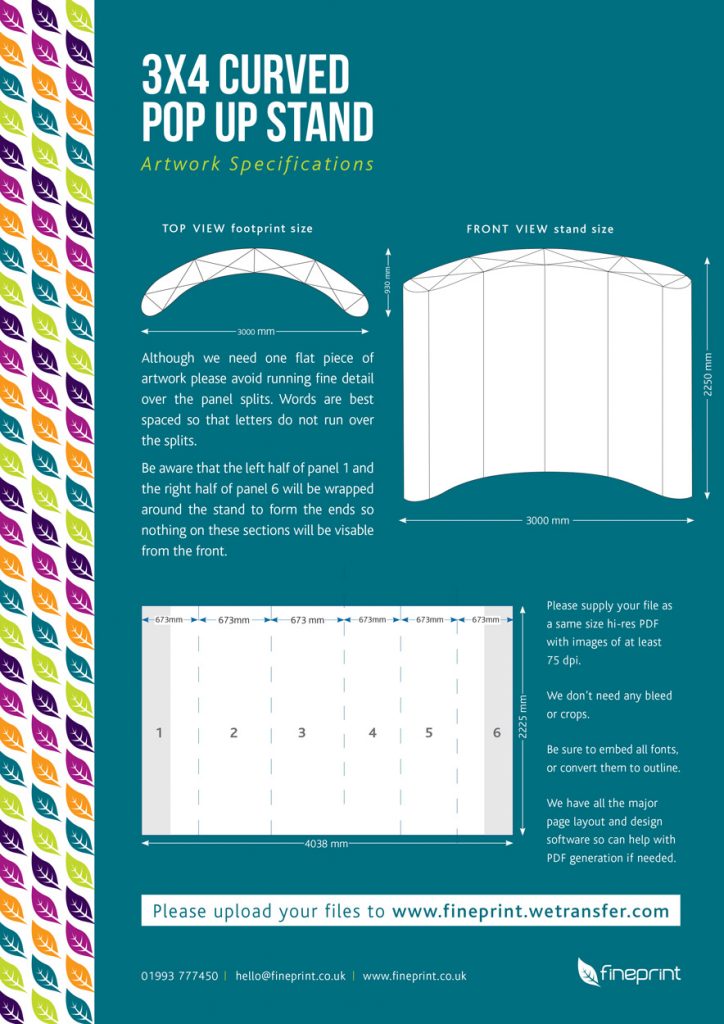 3x4 Curved-Stand - Fine Print Services Ltd
