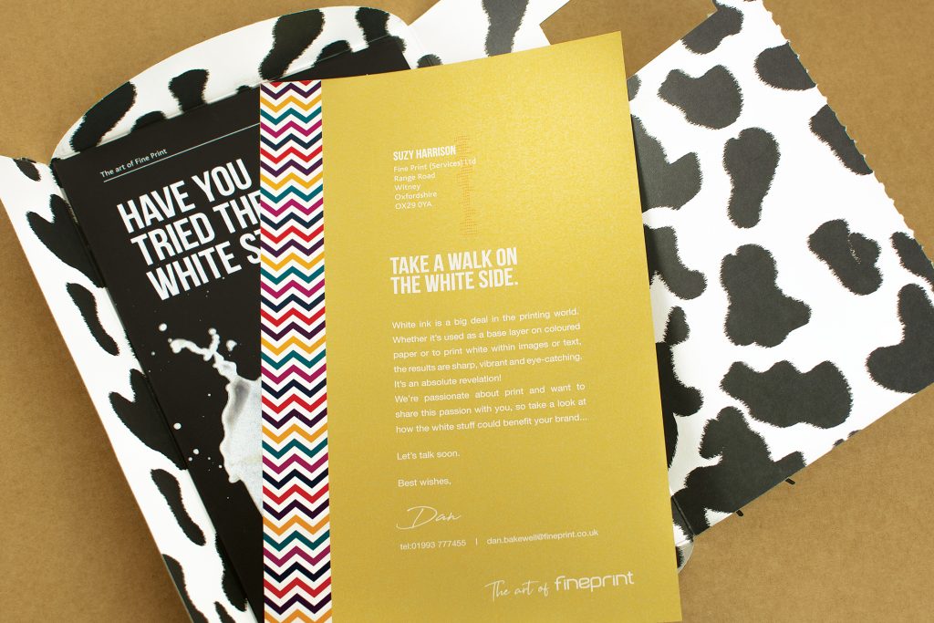 The art of Fine Print. White ink. - Fine Print Services Ltd
