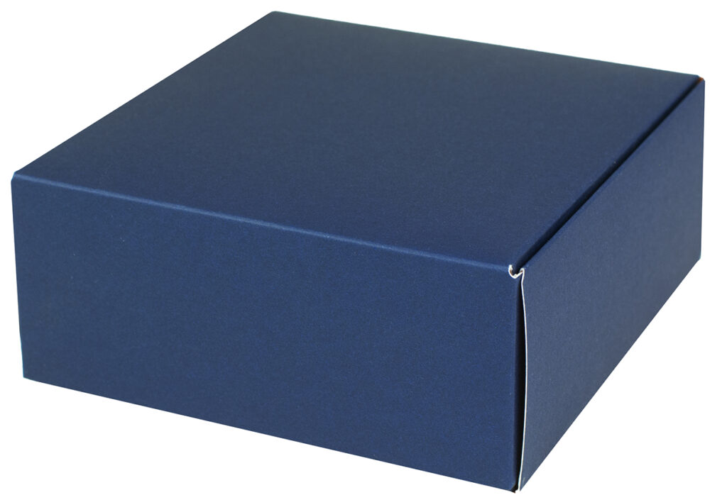 Square tuck-in box 120mm x 120mm x 50mm - Fine Print Services Ltd