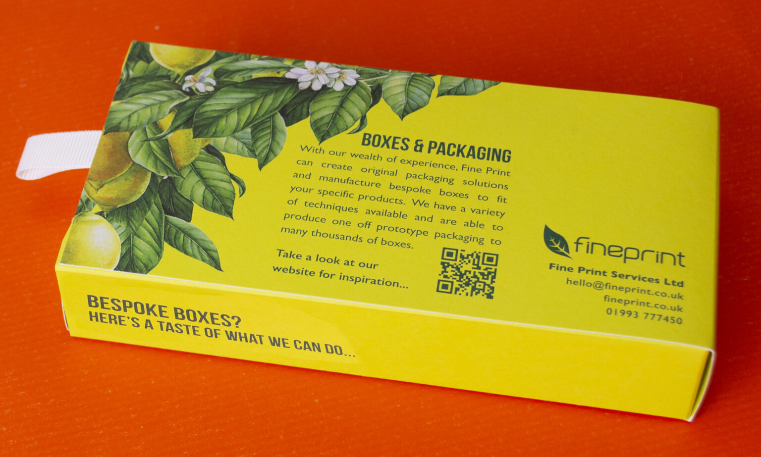Bespoke boxes...what a treat! - Fine Print Services Ltd