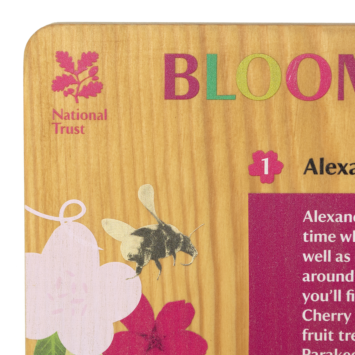 National Trust Wooden Signage Board - Fine Print Services Ltd