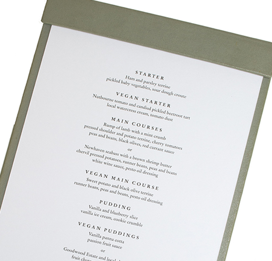 Magnetic menu holder - Fine Print Services Ltd